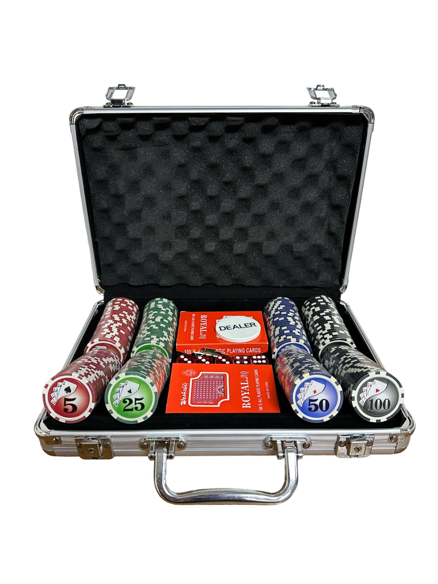 Покерный набор Royal flash 200 фишек и карты пластиковые
