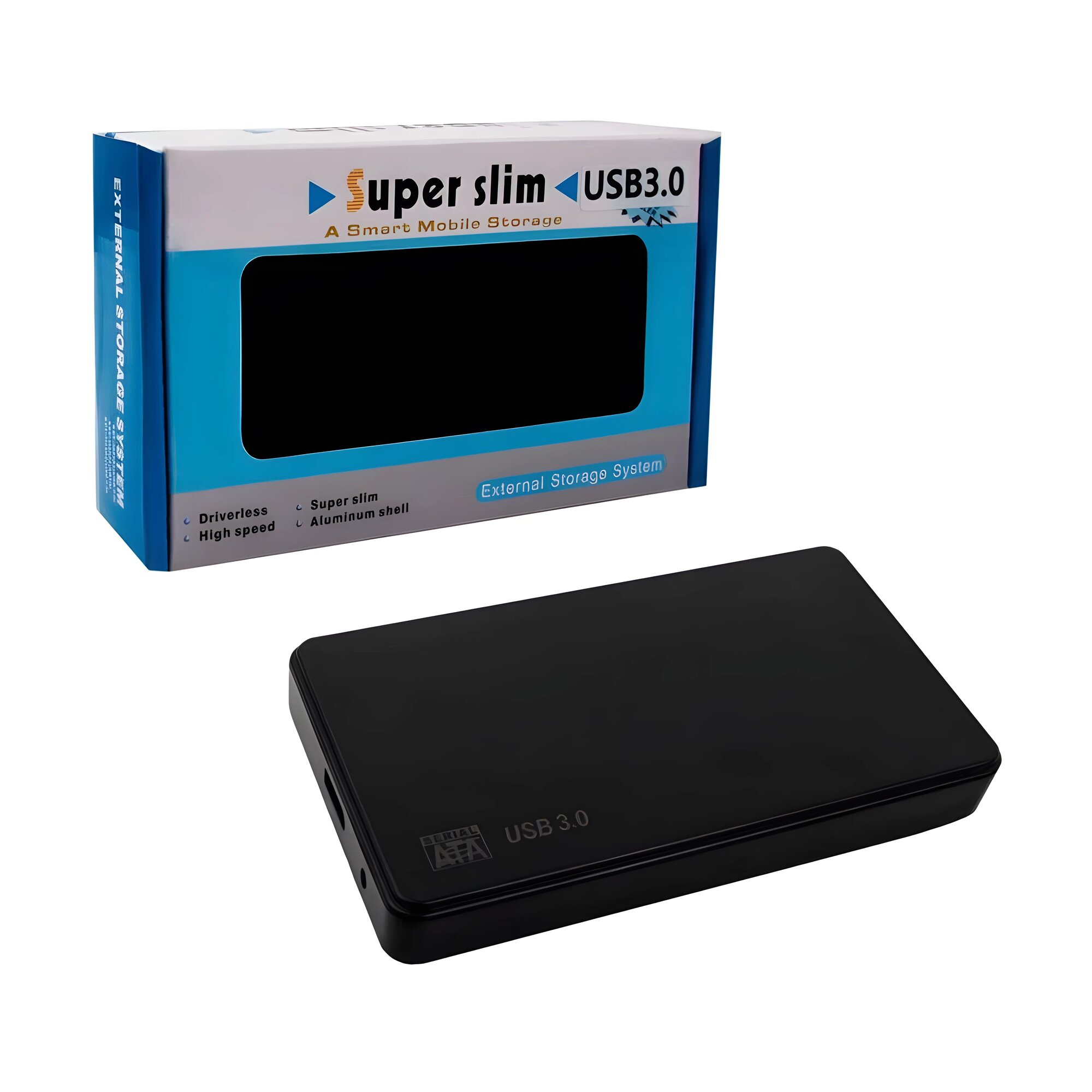 Внешний корпус для жесткого диска DM-2508 (SATA 2.5", USB 3.0, пластик) Черный