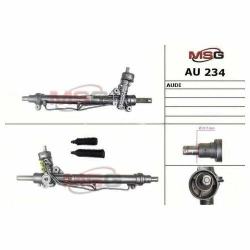 Рулевая рейка с ГУР новая AUDI A4 (8E2, B6) 00-04, A4 Avant (8E5, B6) 01-04, A4 ка Msg AU234