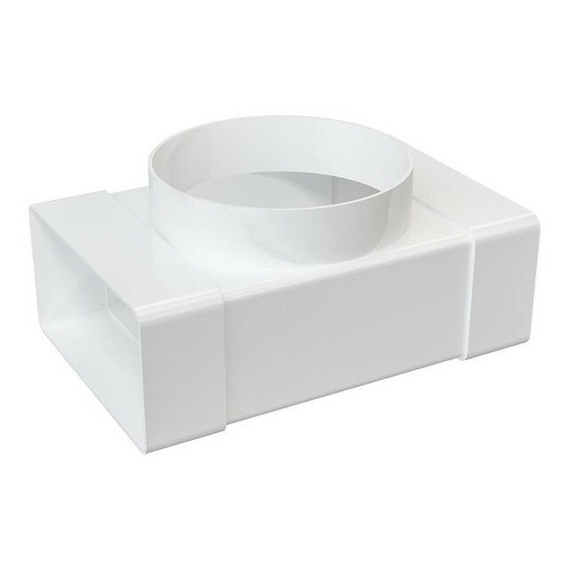 ЭРА тройник для труб 60х120 d100 мм пластик белый сантехнический элемент для водоснабжения