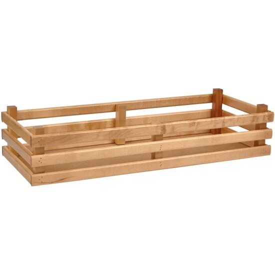 Ящик деревянный для хранения Polini Home Basket 60х25х12 см Лакированный