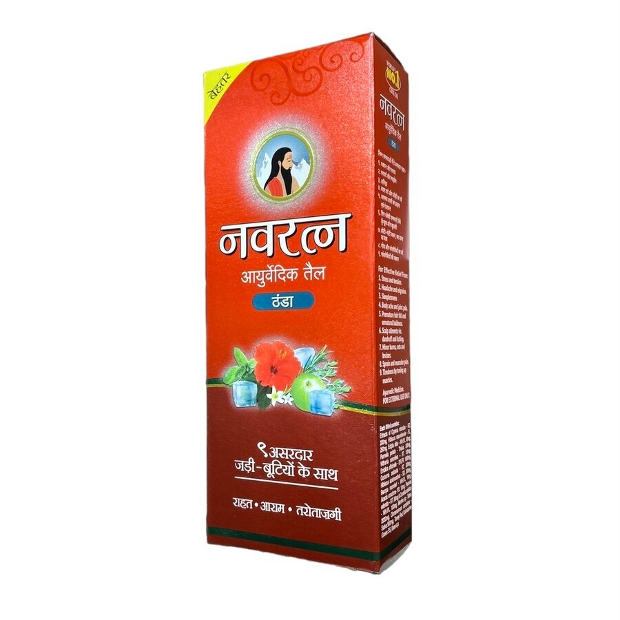 Травяное красное масло Навратна (для волос и для тела) 90 мл