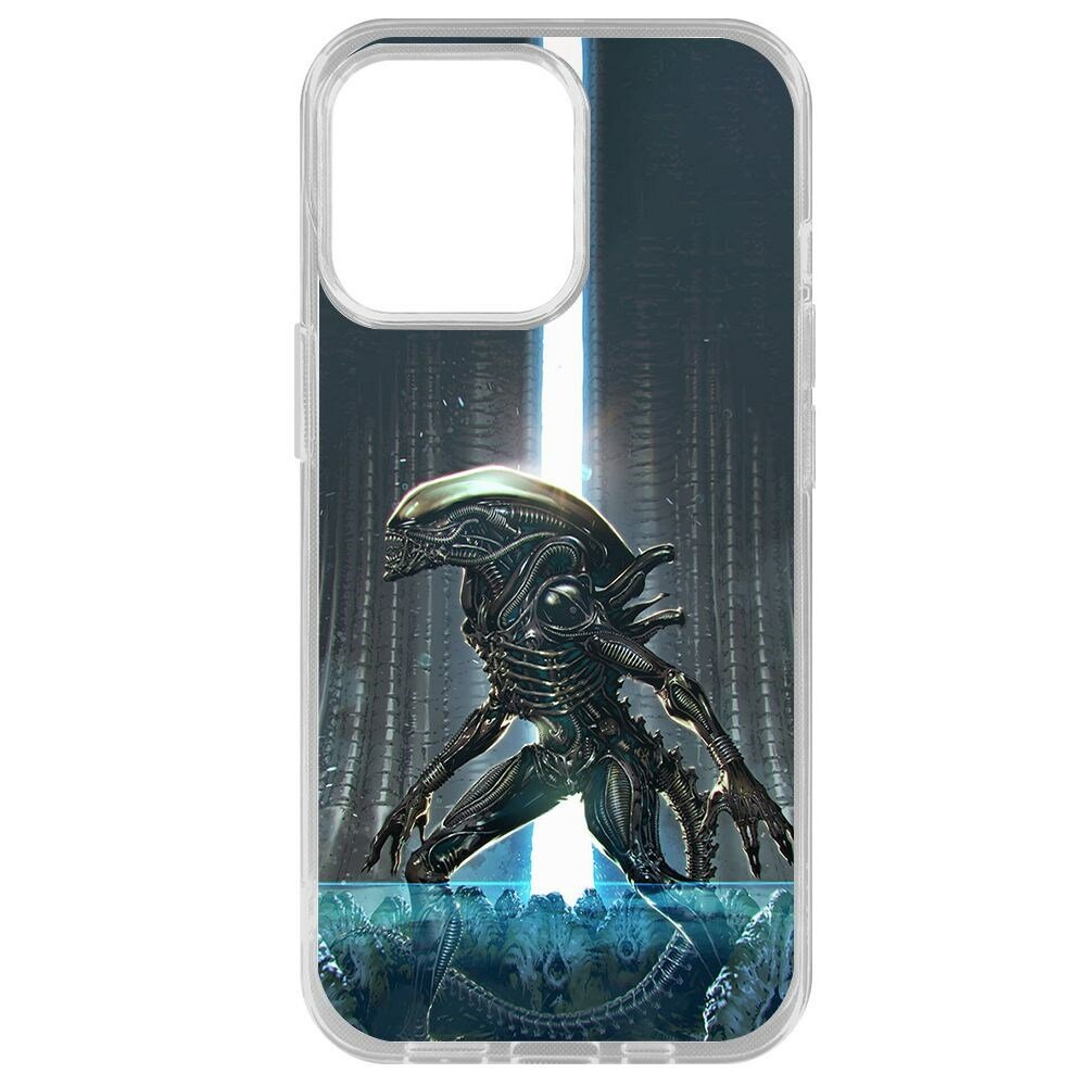 Чехол-накладка Krutoff Clear Case Чужой. Тревога для iPhone 14 Pro Max