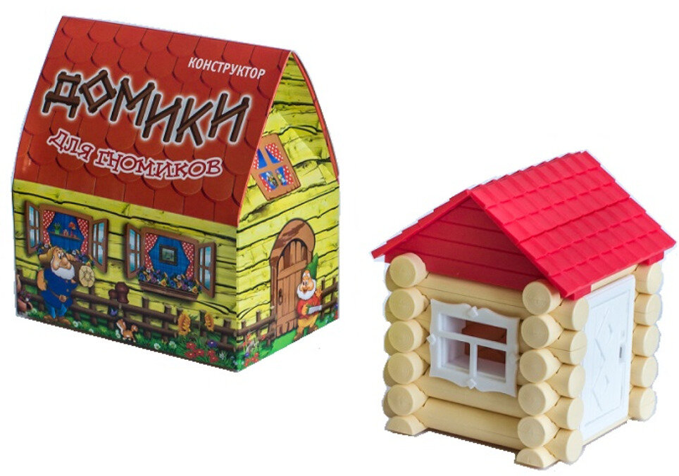Конструктор пластиковый ЭРА "Домики для гномиков", Тип 7, игровой набор из 62 деталей
