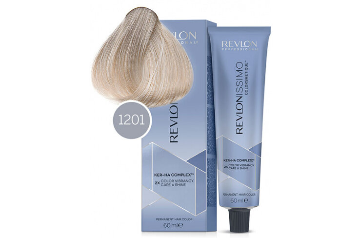 Краска для волос Revlon Professional Coloring Hair Revlonissimo Colorsmetique Intense Blondes, Интенсивный блондин. Перманентное окрашивание с высоким уровнем осветления. Перманентный Краситель с Максимальным Эффектом Осветления, 1201