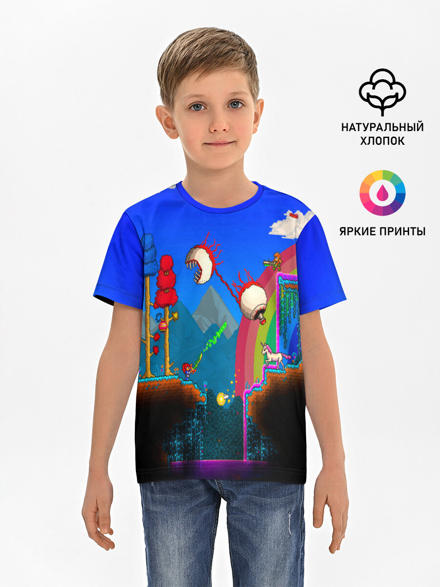 Футболка хлопковая детская TERRARIA GAME