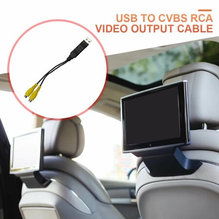 USB к CVBS видеовыход адаптер 2 CVBS выход USB к AV-кабелю DC 5V USB ...