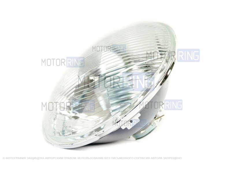 Фара (стекло+отражатель) белая для ВАЗ 2101, 2102, Лада 4х4, Нива Легенд