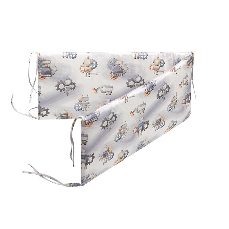 Новый кросс-бордерный популярный бампер для детской кроватки, защитный бортик для кровати малыша, антиударный бампер с печатным рисунком, оптовая продажа