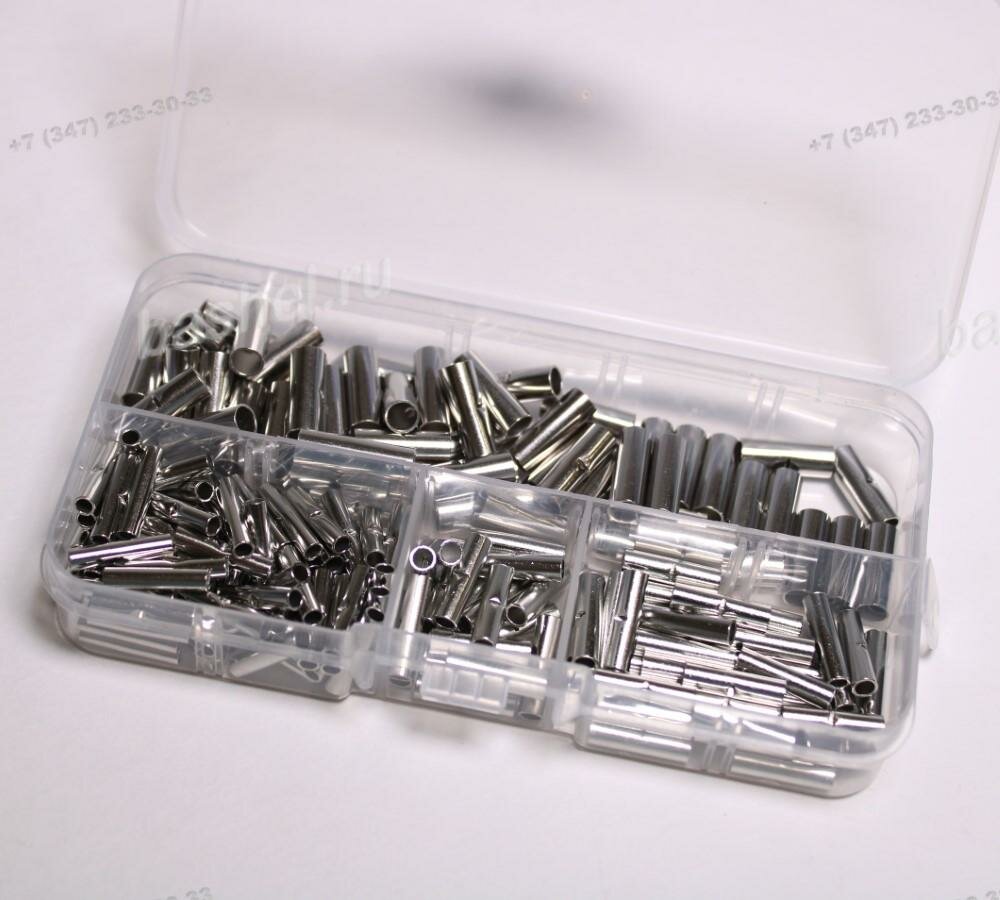 Набор гильз обжимных 200 шт, (BN1.25AWG18-22 - 80 шт, BN2AWG14-16 - 60 шт, BN5.5AWG10-12 - 60 шт.)