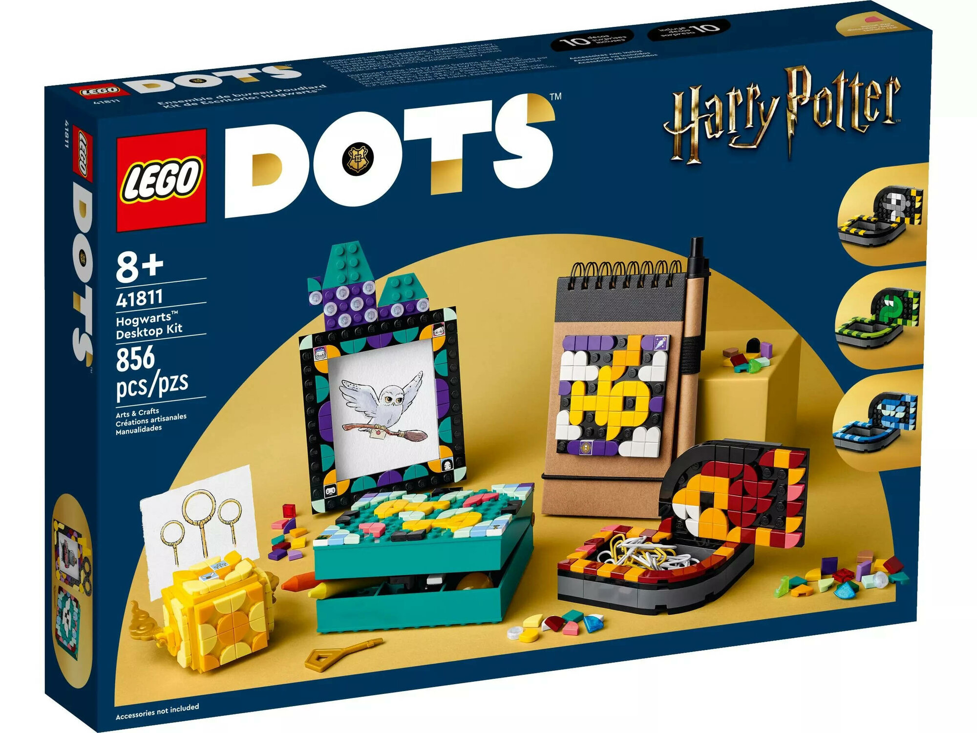 Конструктор LEGO Dots 41811 Настольный набор Хогвартс, 856 деталей, от 8 лет, 2023 год