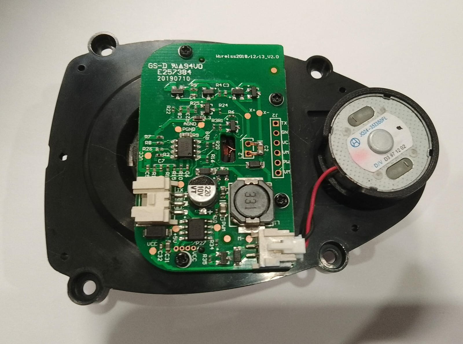 Лазерный дальномер (Лидар) (GS-D 94VO E257384 20190710) робота пылесоса 360 Robot Vacuum Cleaner (S7)