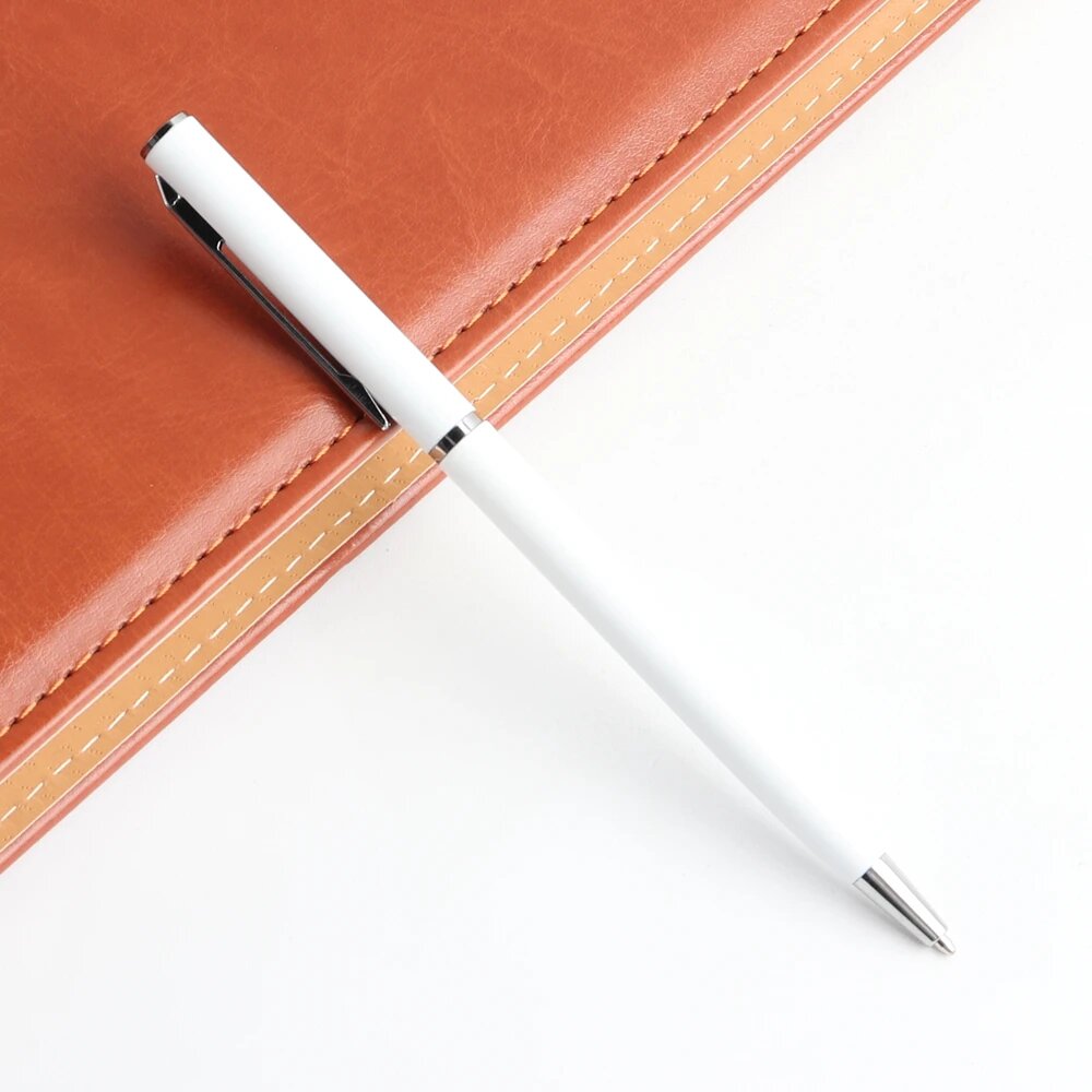 2 шт. шариковые ручки Baikingift из нержавеющей стали Синий, 2Pcs White Pens