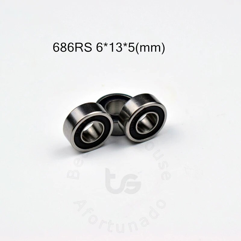 Подшипники Afortunado 686RS 6*13*5 мм, 10 шт.