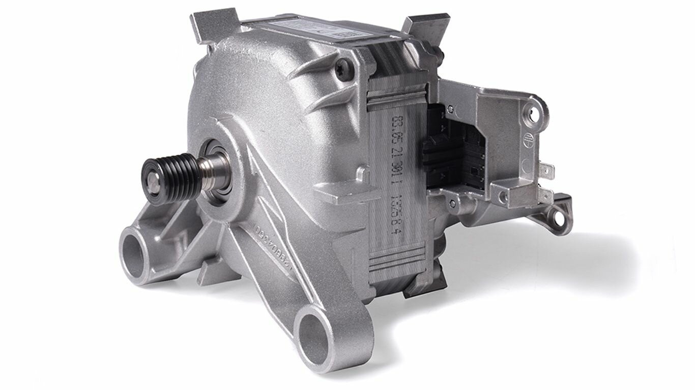 Электродвигатель для стиральной машины Bosch 146226 (8001169181, 1bs6530-8dd, 526w 16755г/min, 2,5a, 3 клеммы, мини фишка, 2 ножки). Товар уцененный