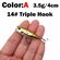 Поппер рыболовный 3.5g/4cm, 14# Triple Hook, Color: A