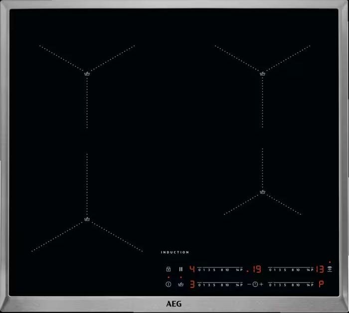 Варочная панель AEG IAE64431FB , индукционная, стеклокерамическая, 4 конфорки