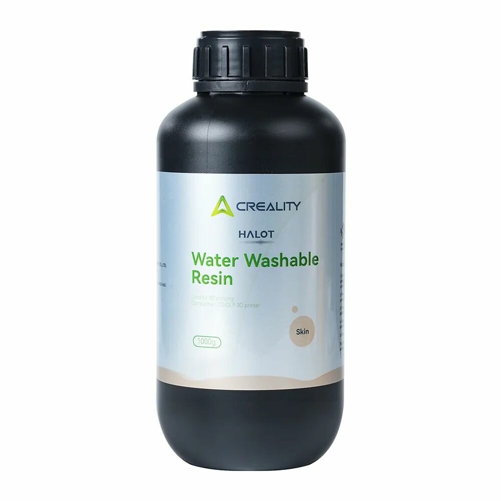 Фотополимерная водосмываемая смола Creality Water Washable Resin, Телесная 1 кг.