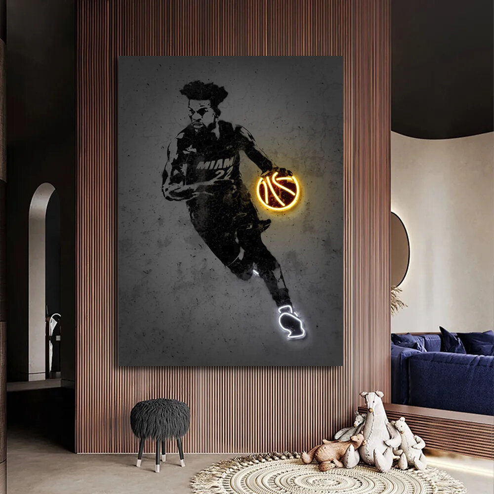 Баскетбол / спорт, картина спорт / в интерьер, подарок баскетболисту, 20х30 см.