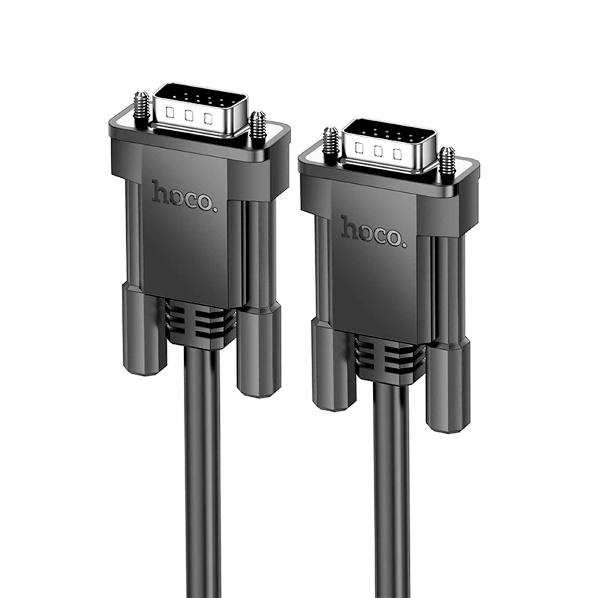 Кабель HOCO US11 HD, VGA - VGA, длина 1 м, цвет черный, 1 шт