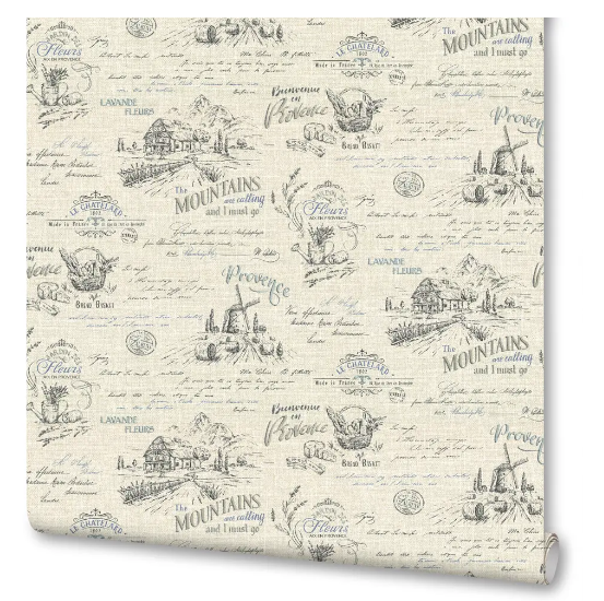 ОВК дезайн Прованс обои виниловые на флизелиновой основе (1.06х10м) бежевые