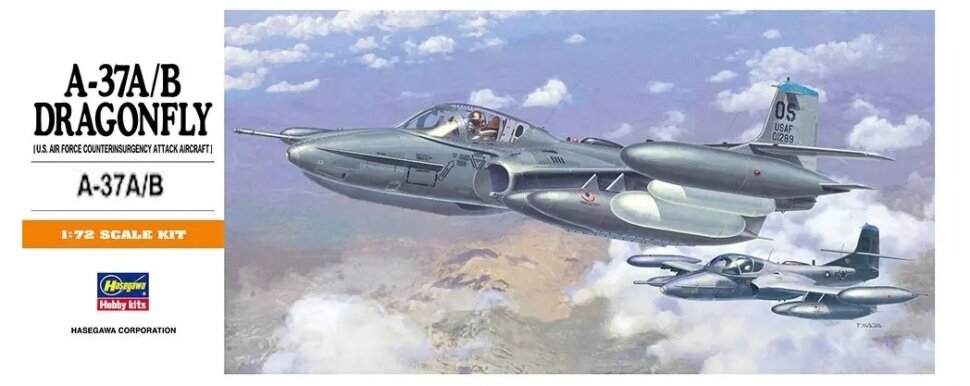 Сборная модель штурмовика A-37A/B Dragonfly (1/72) 00142 Hasegawa H-A12