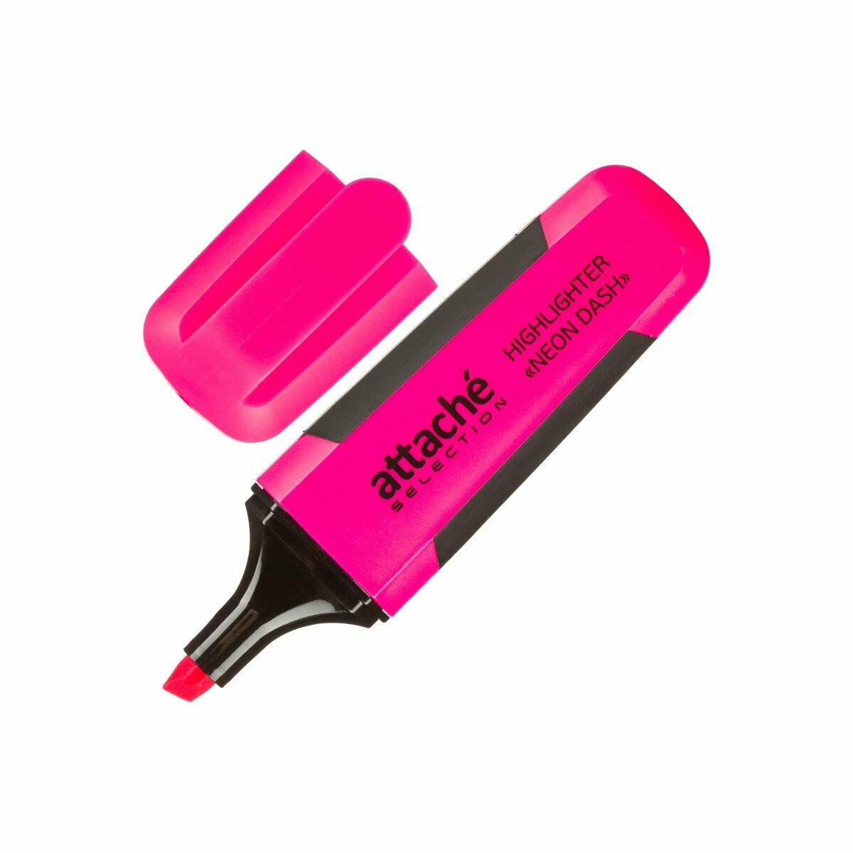 Маркер-текстовыделитель Attache Selection Neon Dash (1-5мм, розовый) (1591142), 12шт.