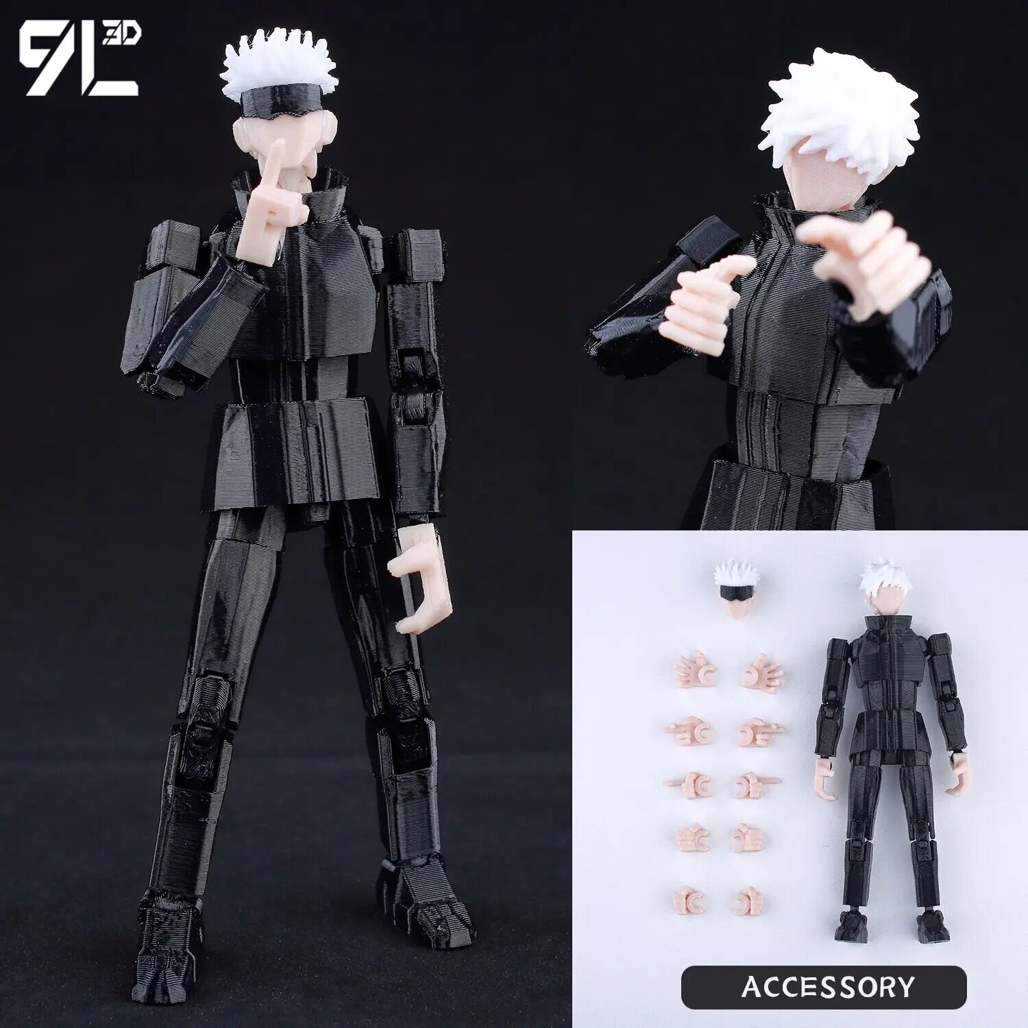 Bandai 9L3D Titan 13 Gojo Sukuna Фигурка Черный, I-Anime Figure