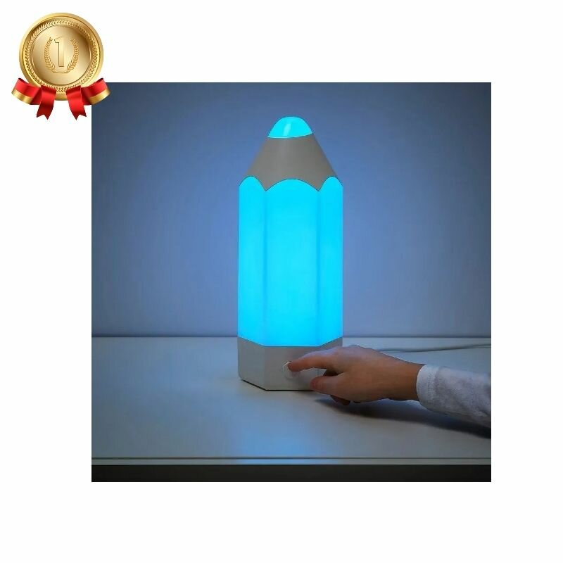 IKEA Светильник настольный карандаш LED 7 цветов 29*10 см Икеа PELARBOJ 204.015.15-QI