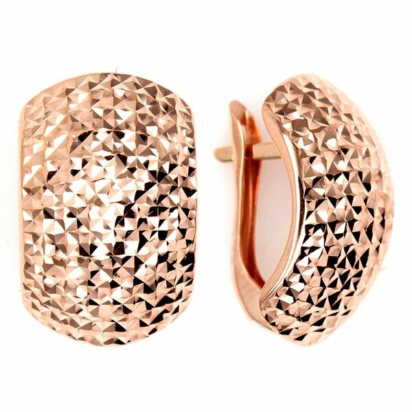 Серьги, красное золото, 585 проба