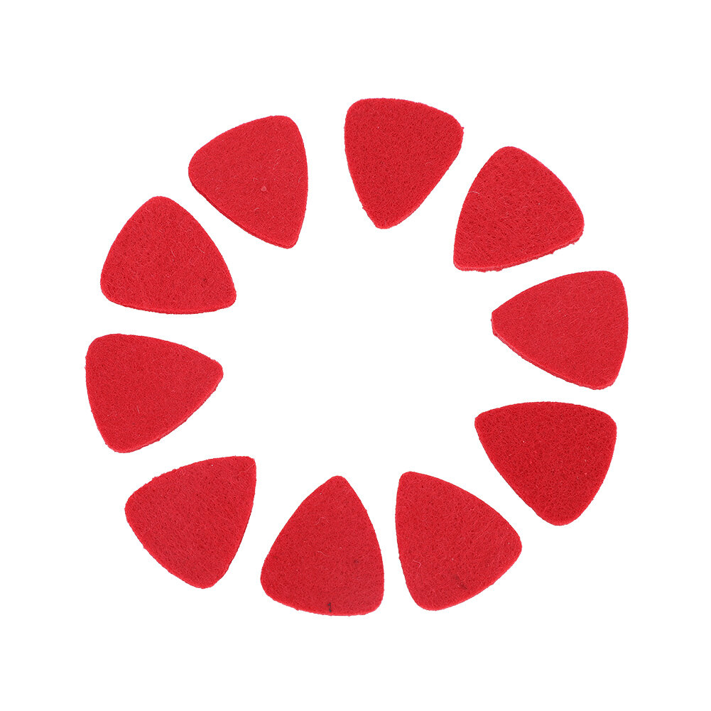 10 высококачественных фетровых медиаторов для укулеле, мягкие и прочные, музыкальные аксессуары для струнных инструментов.