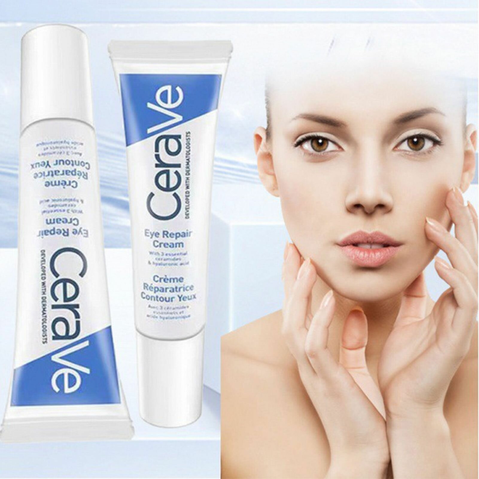 Cera ve eye repair cream восстанавливающий крем для глаз против темных кругов и отеков 14ml