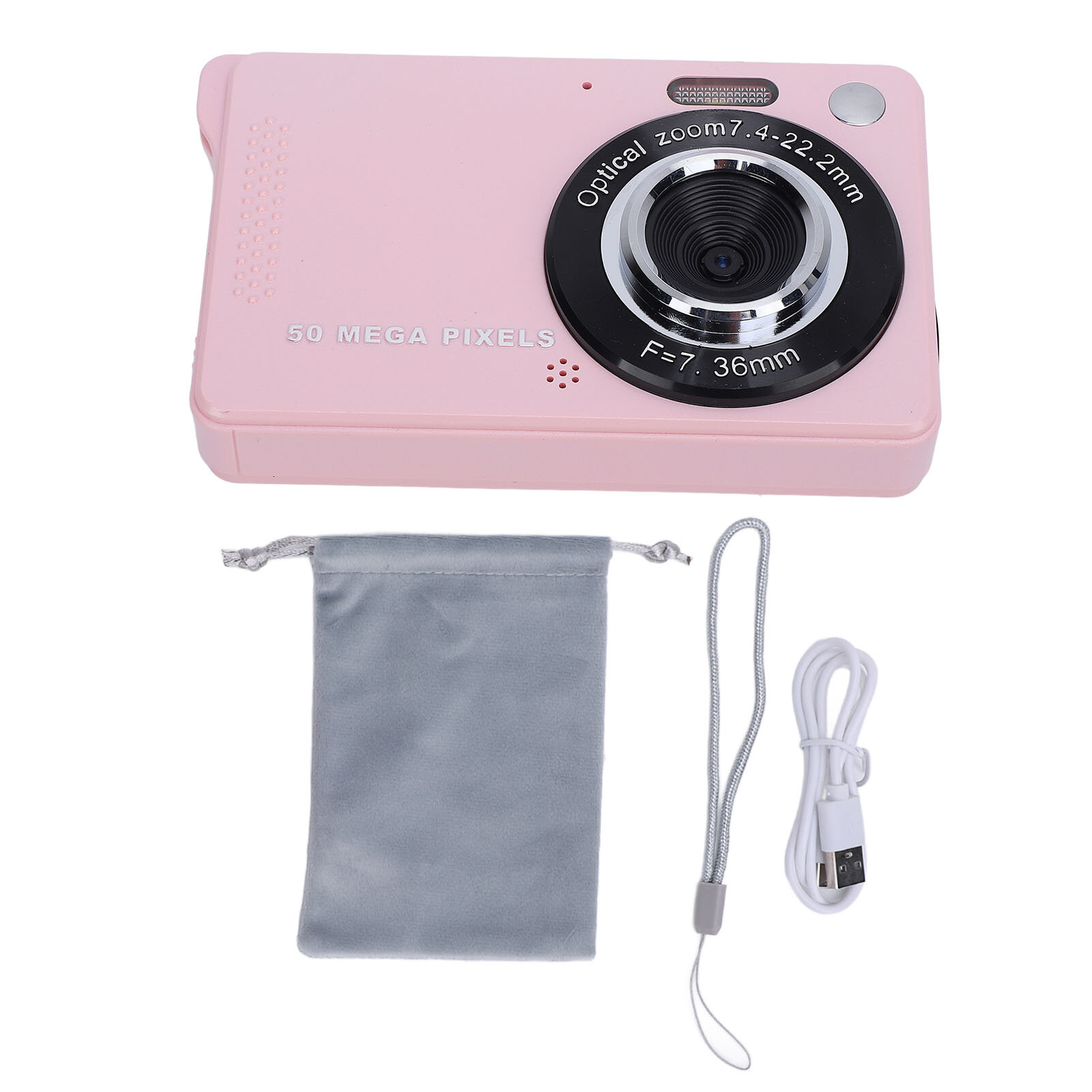 1080P HD Digital Camera 2.8in Screen 50MP Anti Shake 16X Zoom Rechargeable Video Recording Selfie Camera for Students 32GB
