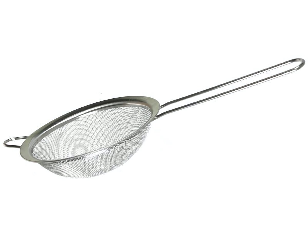 Сито кухонное из нержавеющей стали, 200 мм, 2 ручки для удобного процеживания