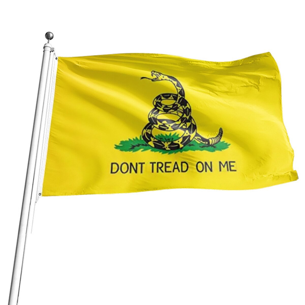 Гобелен с флагом Don't Tread On Me, желтая змея, флаг Гадсдена, аниме флаг, настенное украшение для спальни и гостиной 150x90 см