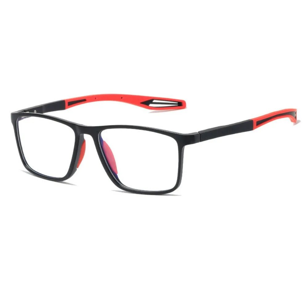 Ультралегкие спортивные очки для пресбиопии, квадратная оправа, Red, Presbyopia 200, Красный