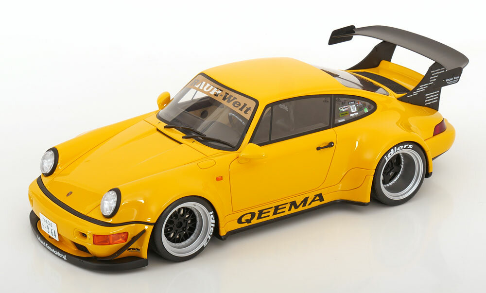 Модель коллекционная GT SPIRIT Porsche 911 (964) rwb qeema 2024 yellow