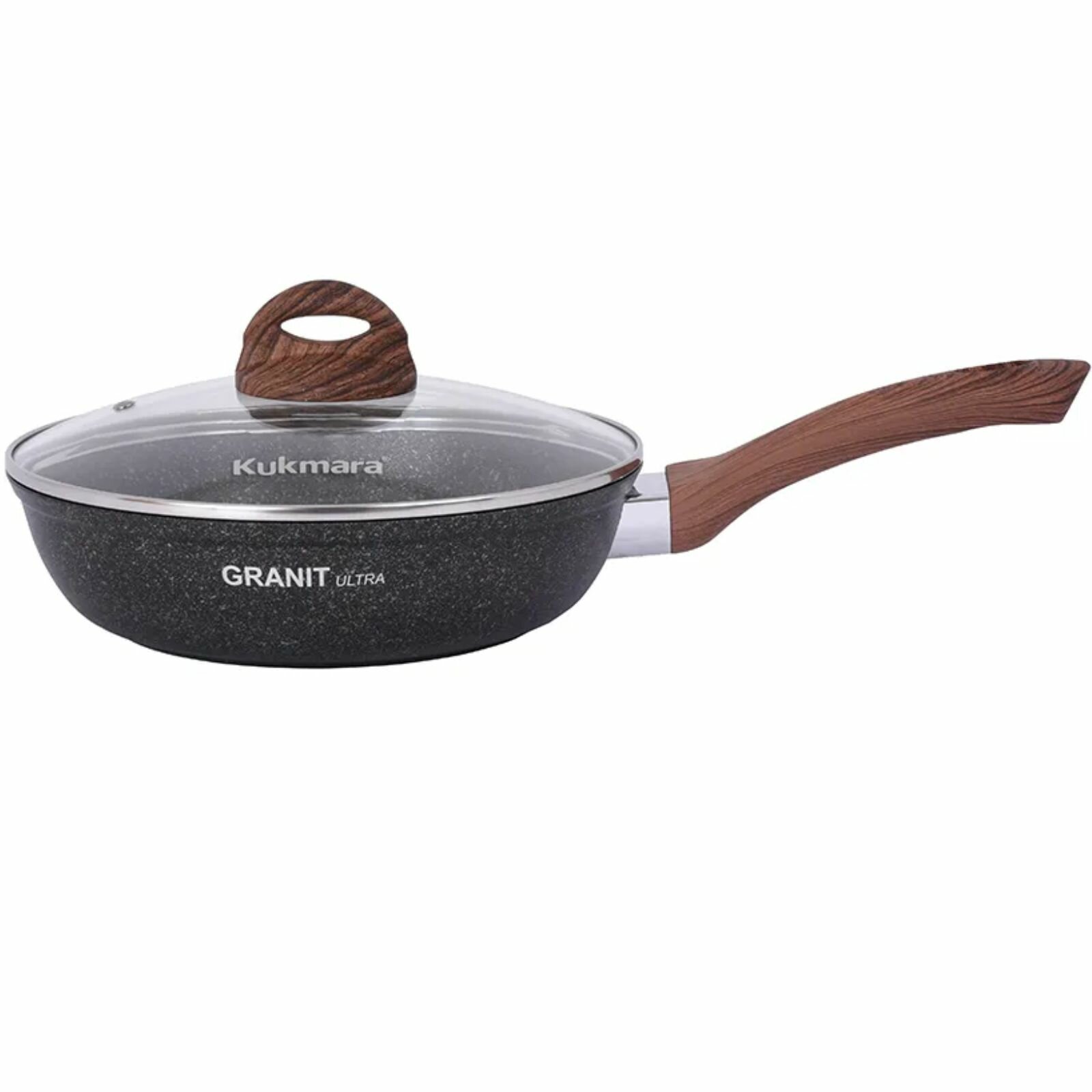 Сковорода Granit Ultra d260 h62 АП с Ручкой Original Ст/Кр Kukmara СГО261А