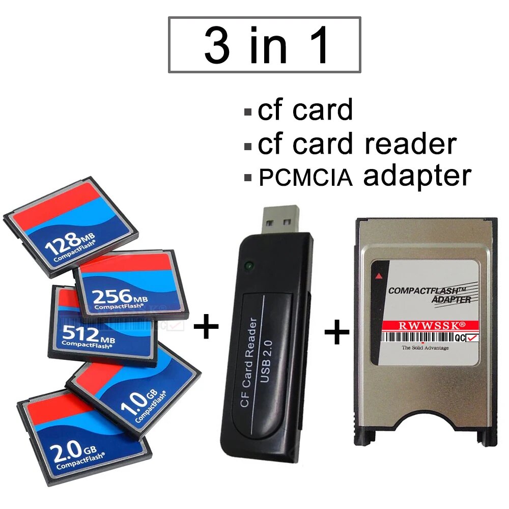 RWWSSK CF карта памяти SLC NAND 64МБ-2ГБ 2GB with 3 in 1