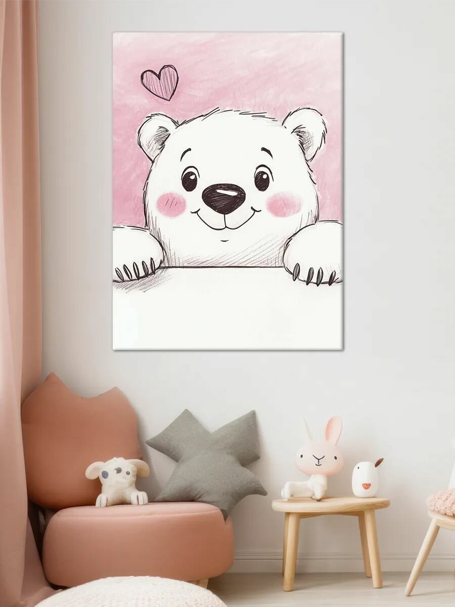 Картина на стену "Детская девочки", 50х70 см