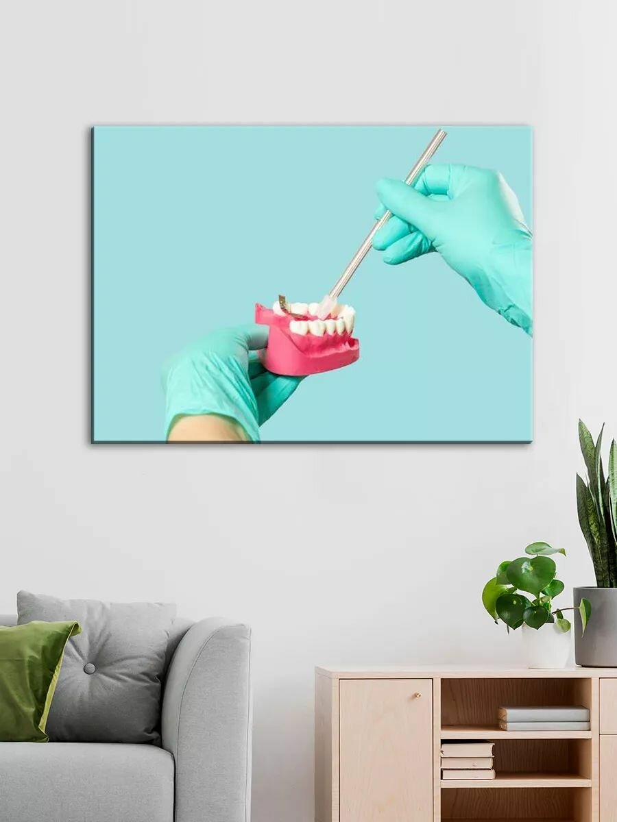 Картина на стену "Услуги стоматологии", 70x50 см
