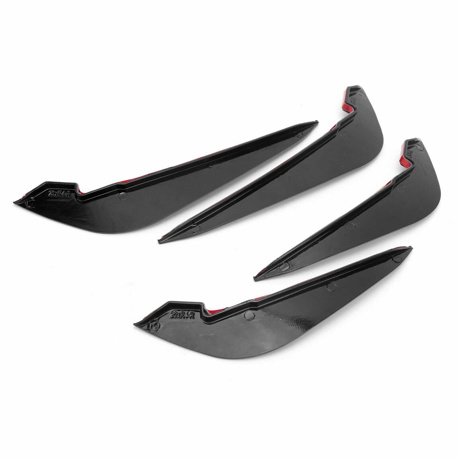 Черный сплиттер губы Audi A4 B9 (2020-2021)