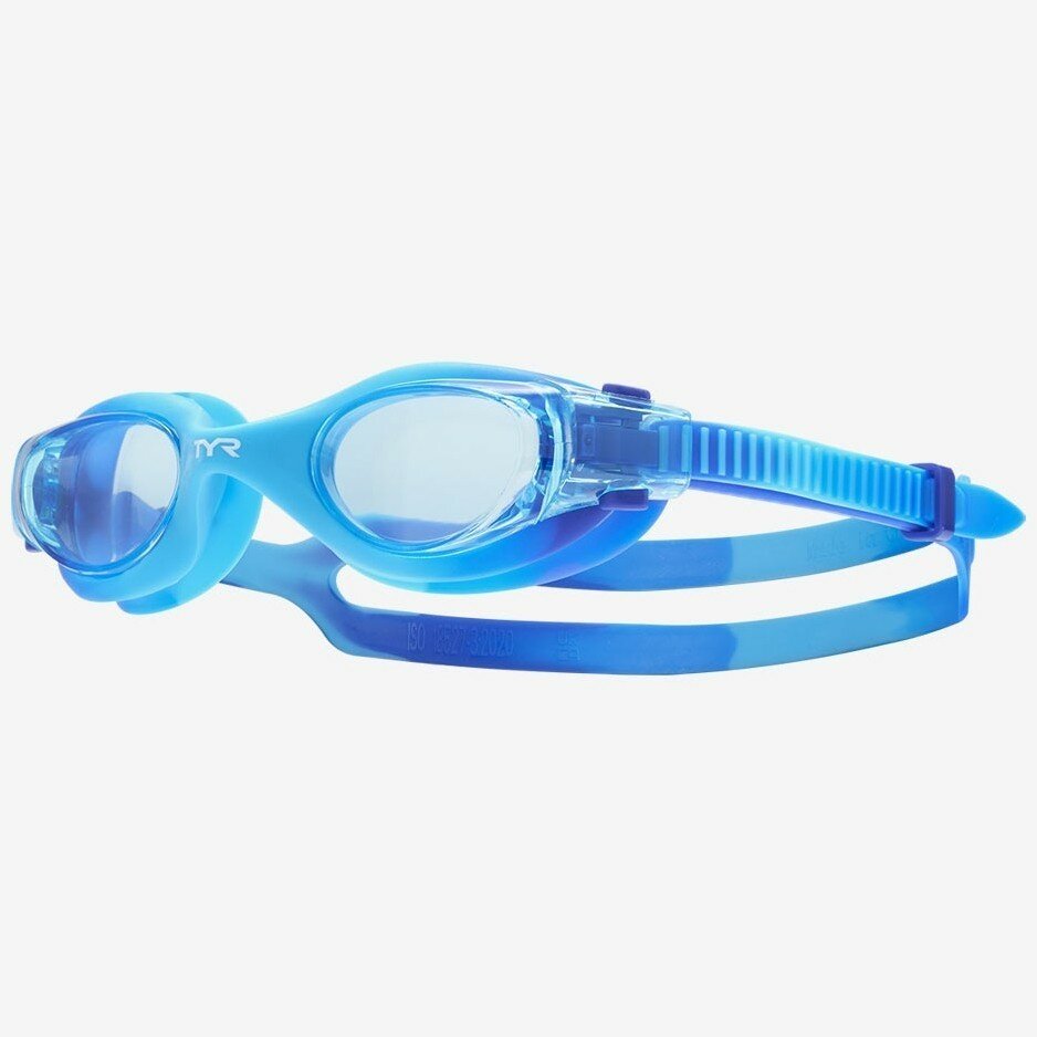 Очки для плавания подростковые TYR Vesi Tie Dye Junior 362 Голубой (362 Голубой, O/S)
