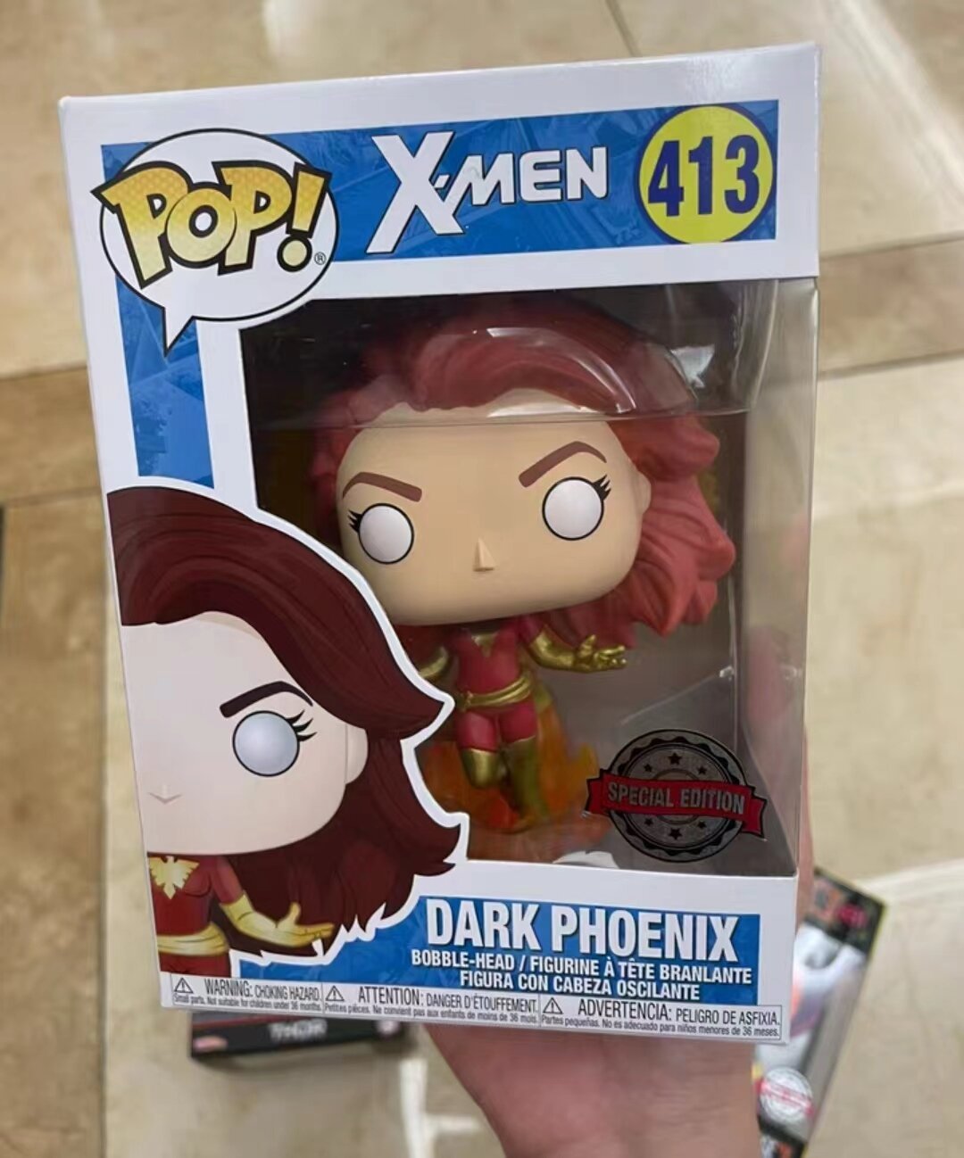 Фигурка Funko Pop! Marvel X-Men: Dark Phoenix Chase (Стикер Hot Topic (Фанко Поп Тёмный Феникс из вселенной Марвел Люди-Икс))