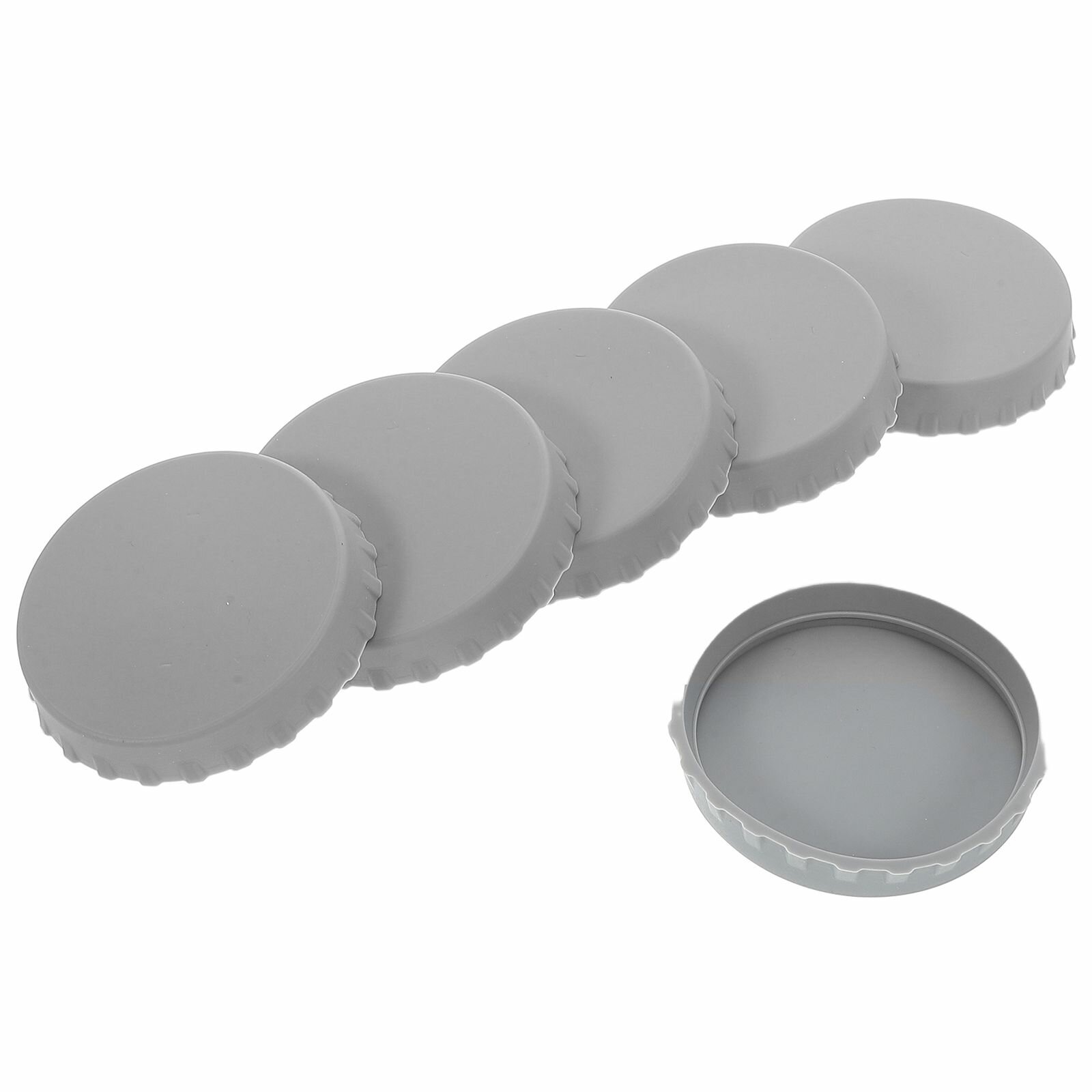 6 Штук Крышек Для Банок, Из Силикона, Защита От Протеканий