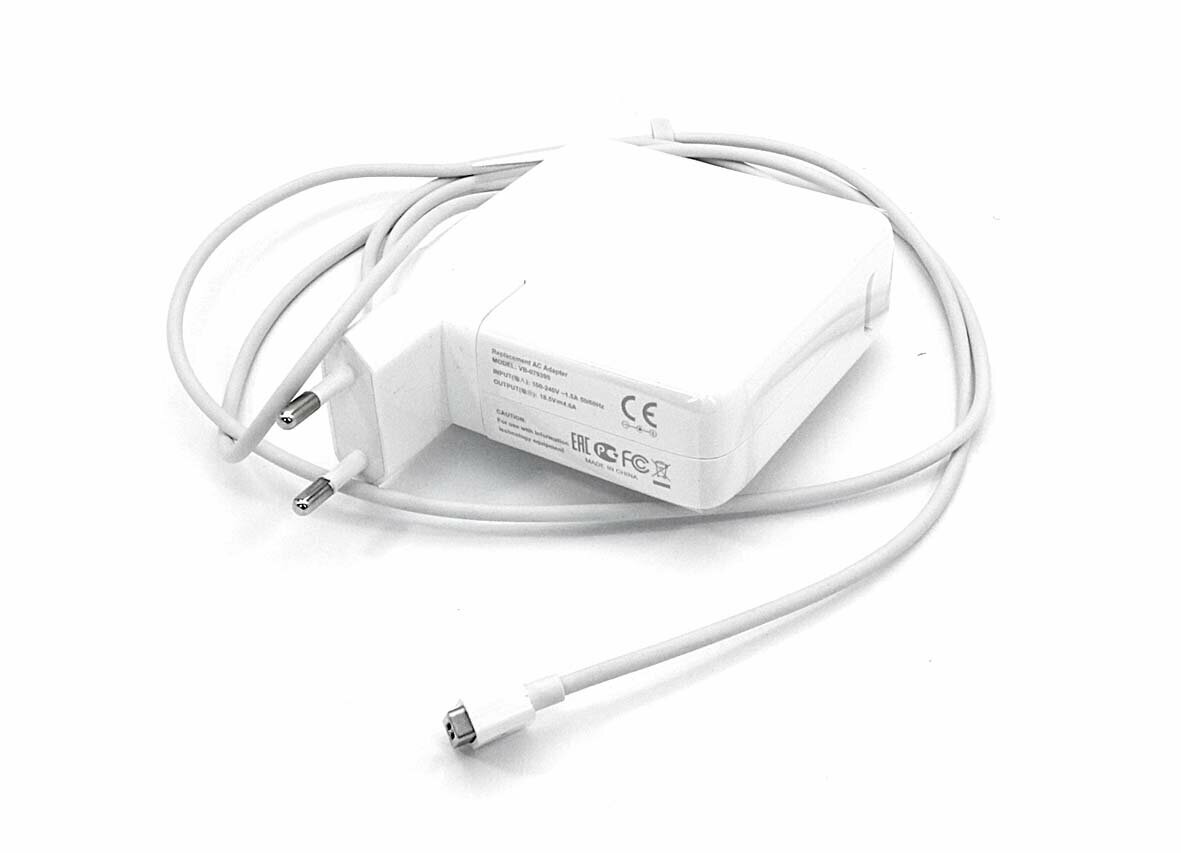 Блок питания (сетевой адаптер) для ноутбуков Apple 18.5V 4.6A 85W MagSafe T-shape REPLACEMENT — фото 1