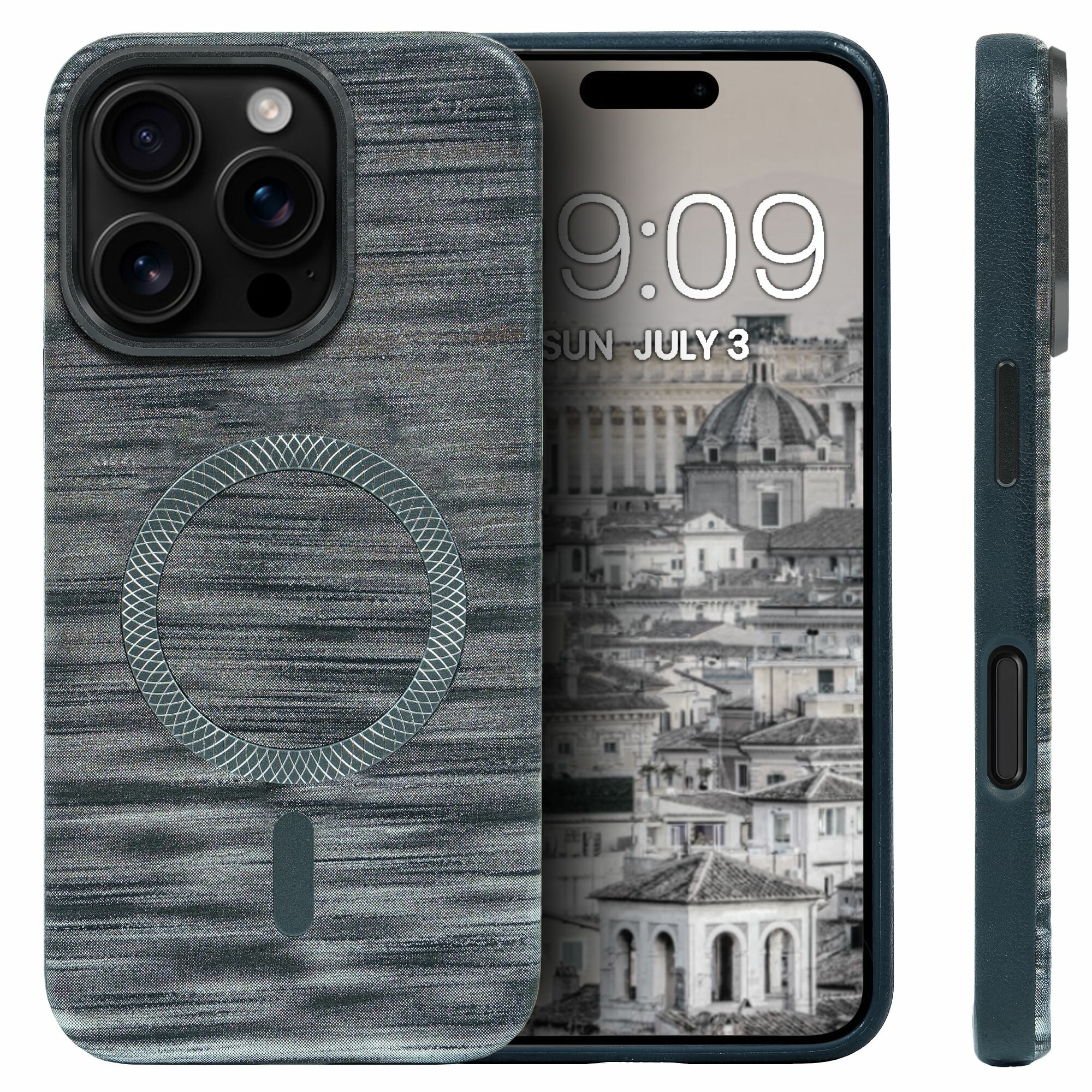 Дизайнерский чехол для IPHONE 16 PRO с поддержкой беспроводной зарядки — фото 1