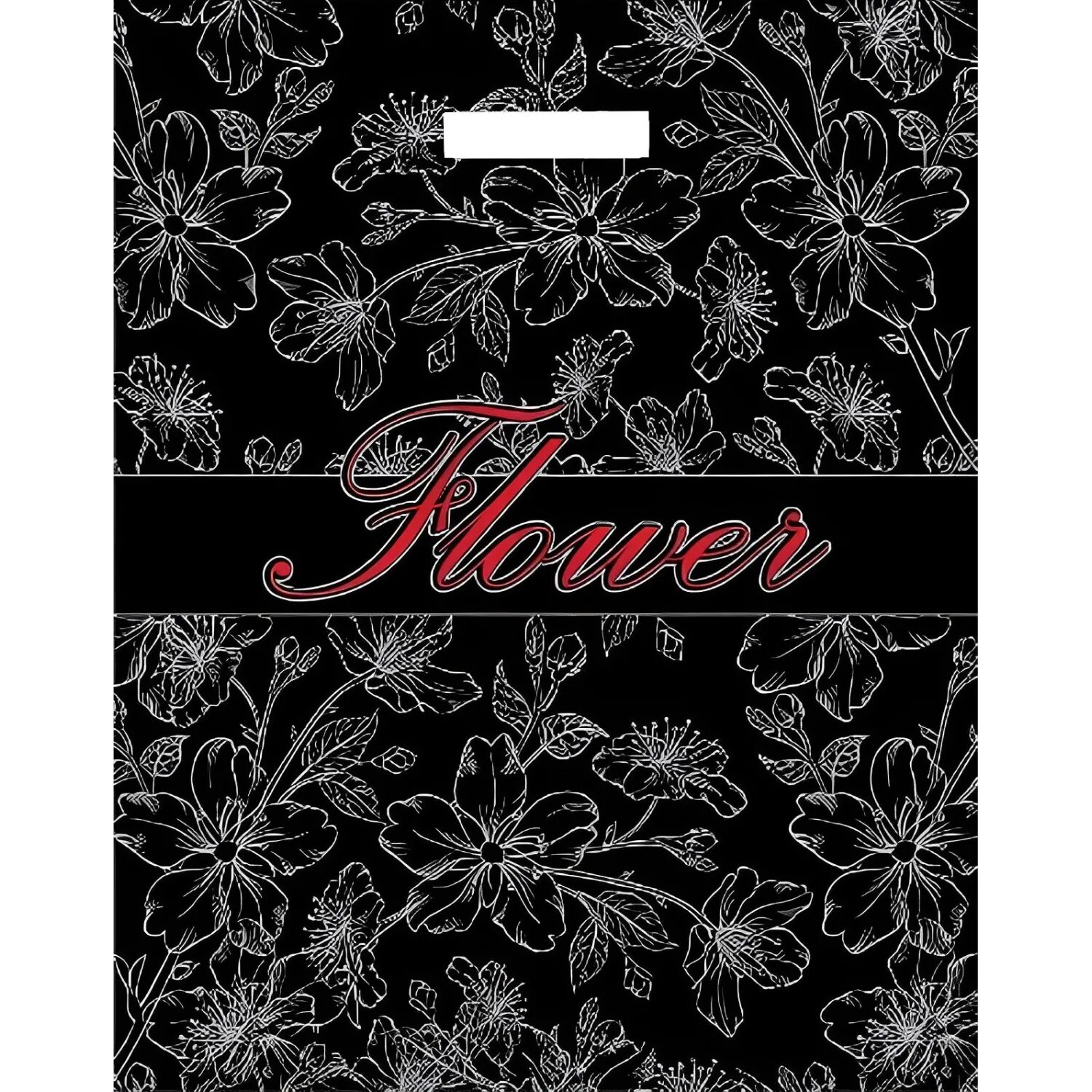 Пакет с вырубной ручкой 38х48+3 (40) Флористик 50 шт/уп (ВУР02805)