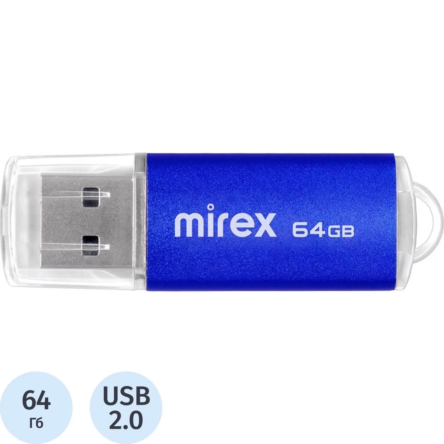 Флеш-память Mirex USB UNIT AQUA 64Gb (13600-FMUAQU64 )