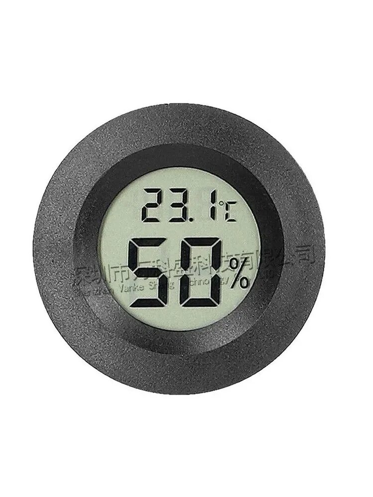 Комнатный круглый мини-цифровой электронный термометр-гигрометр с ЖК-дисплеем